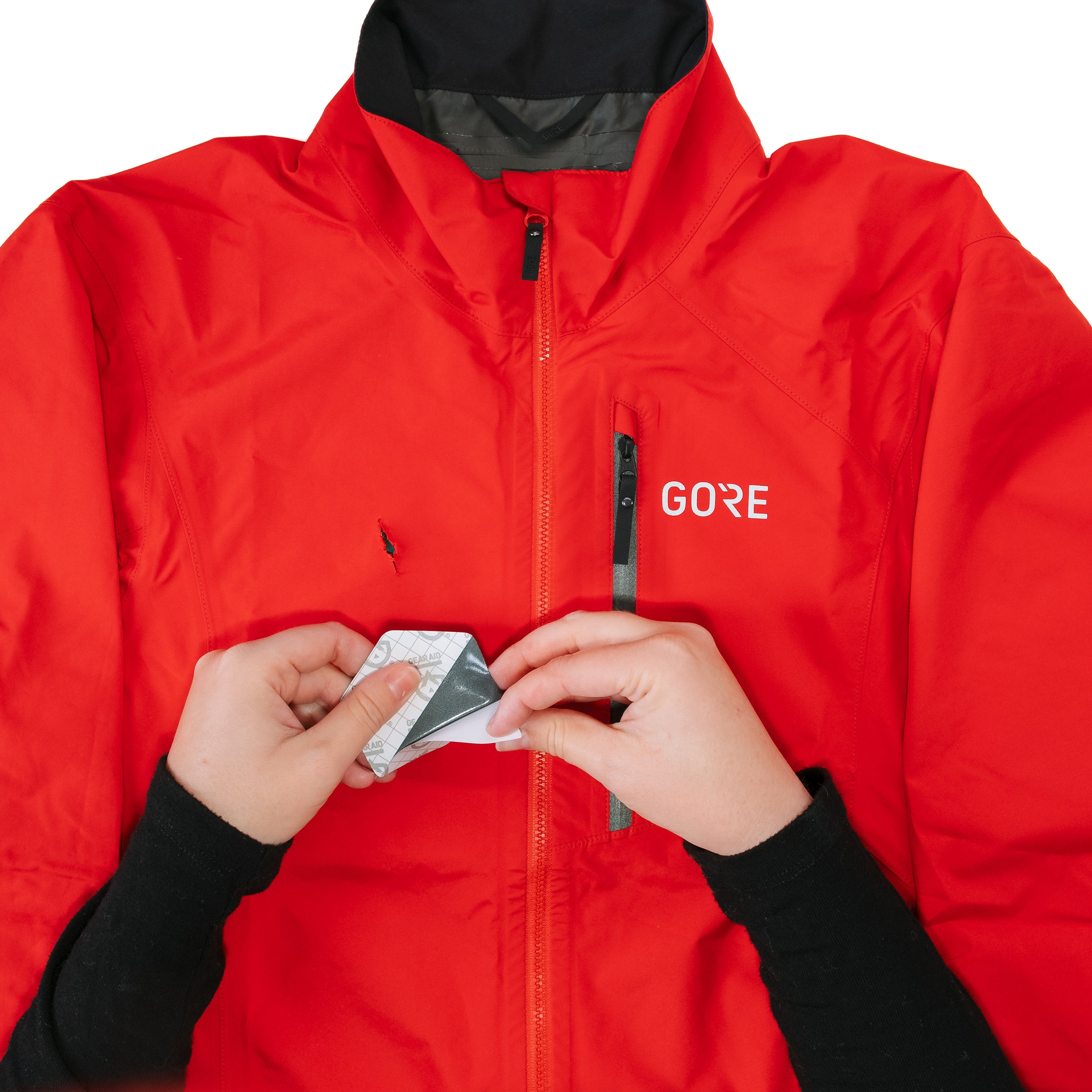 GORE-TEX Fabric Patches: 2.5" Hex and 4" Rectangle | GEAR AID