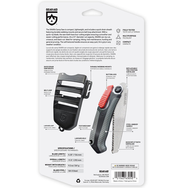 SKARA Camp Saw with Sheath – GEAR AID